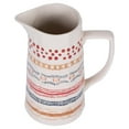 3R Studios Red Beige and Blue Striped Stoneware Pitcher - Walmart.com