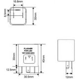 Alla Lighting 3-Pin CF14 EP35 Electronic LED Flasher Relay For LED ...