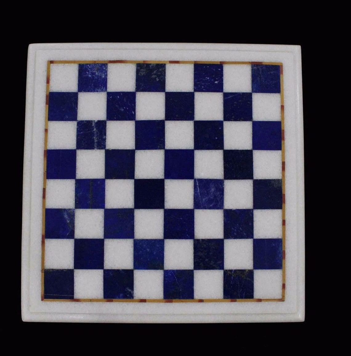 White Marble Chess Board Table With king Pieces - Walmart.com