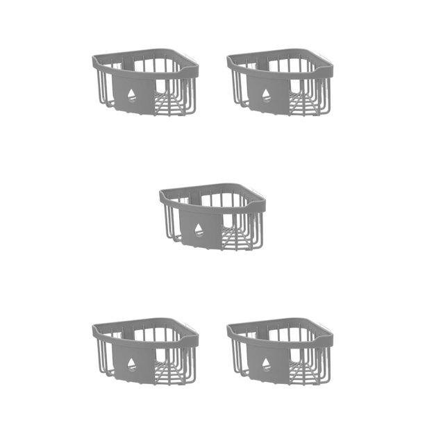 Unatoiry PP Corner Storaging Shelf Triangular Self-adhesive Self ...