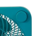 Mainstays 9 inch Personal Box Fan with 3 Speeds Teal - Walmart.com