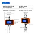 1000kg 500kg Digital Hanging Scale Crane Scale Portable Heavy Duty