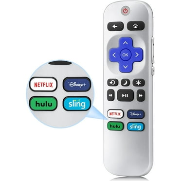 EWOS Remote Control Pack of 2 Compatible with TCL, Hisense, Onn, Sharp ...