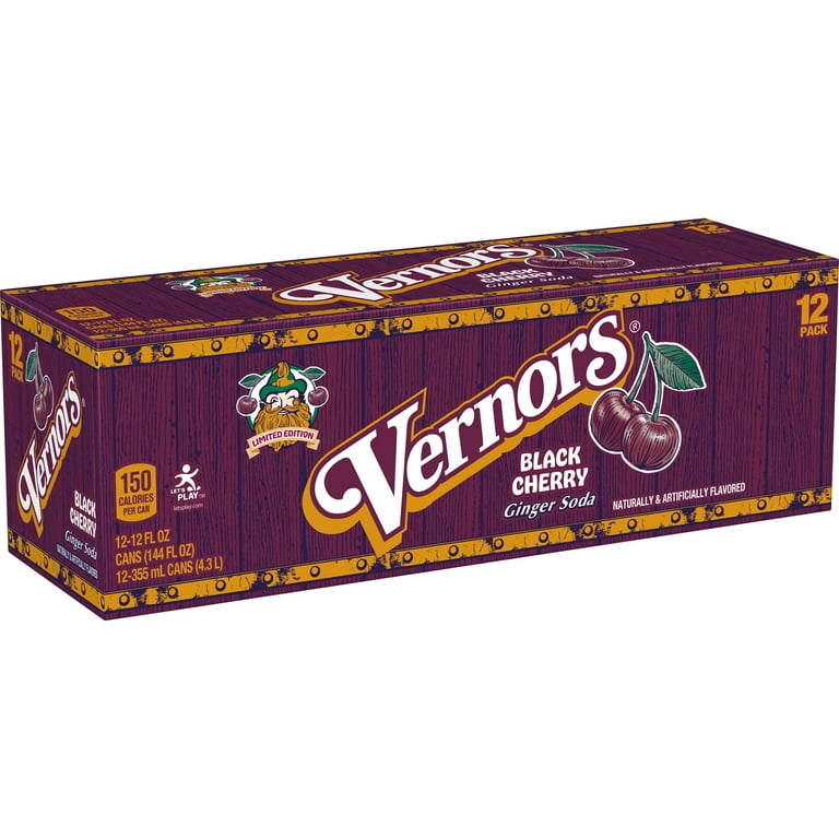 Vernors Black Cherry Vernor's Black Cherry Ginger Ale, 12 Pack, 12 Oz