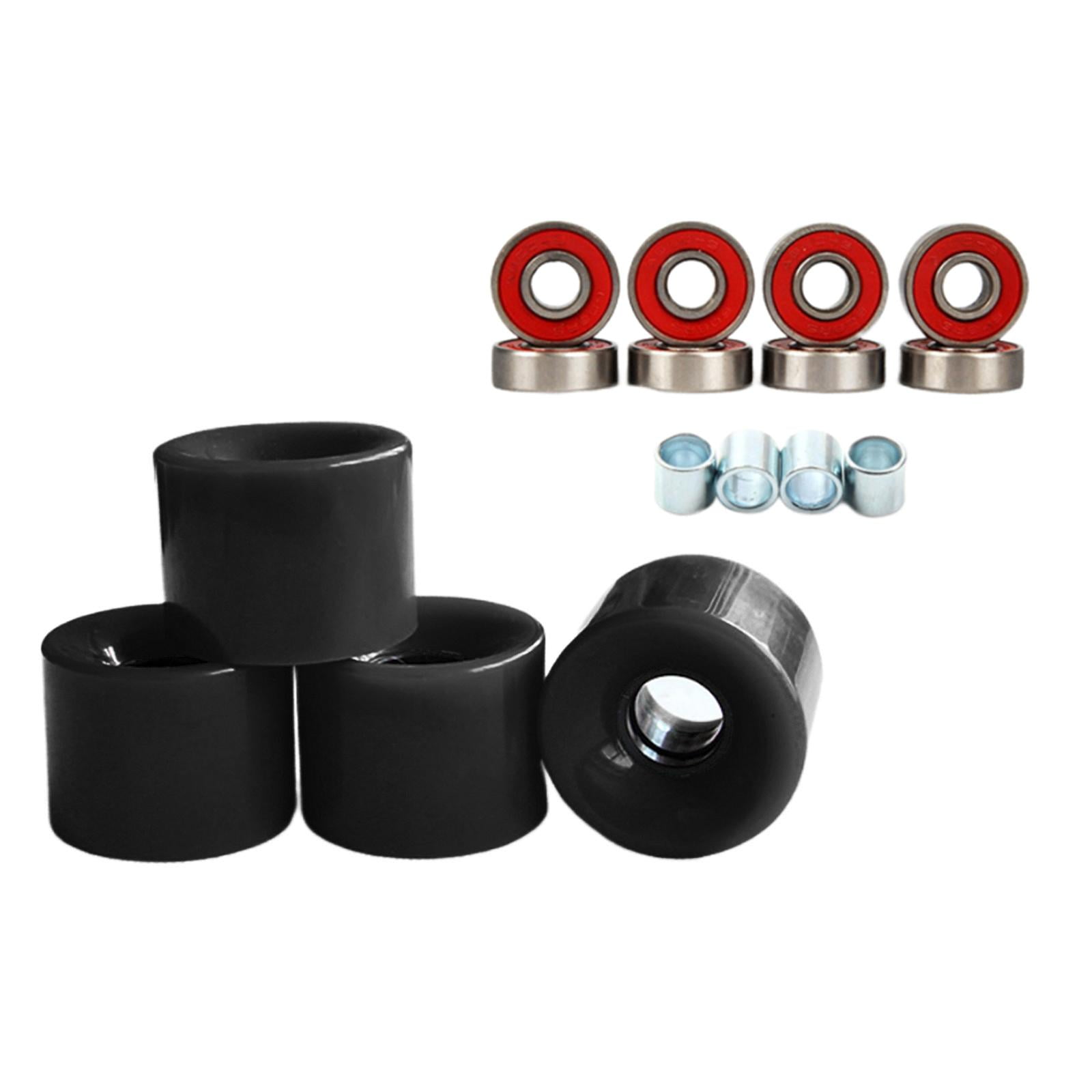 4pcs 78A High Flexibility Quad Roller Skate Wheels with Bearings ...