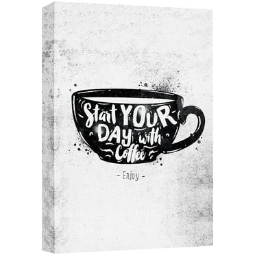 Coffee Café II Gallery-Wrapped Canvas Wall Art, 16x16 - Walmart.com