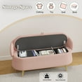 50 inchesMulti-functional long rectangular bed end storage sofa stool ...