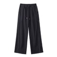Ceisia Men's Casual Linen Blend Wide-Leg Pants with Side Stripe Detail ...