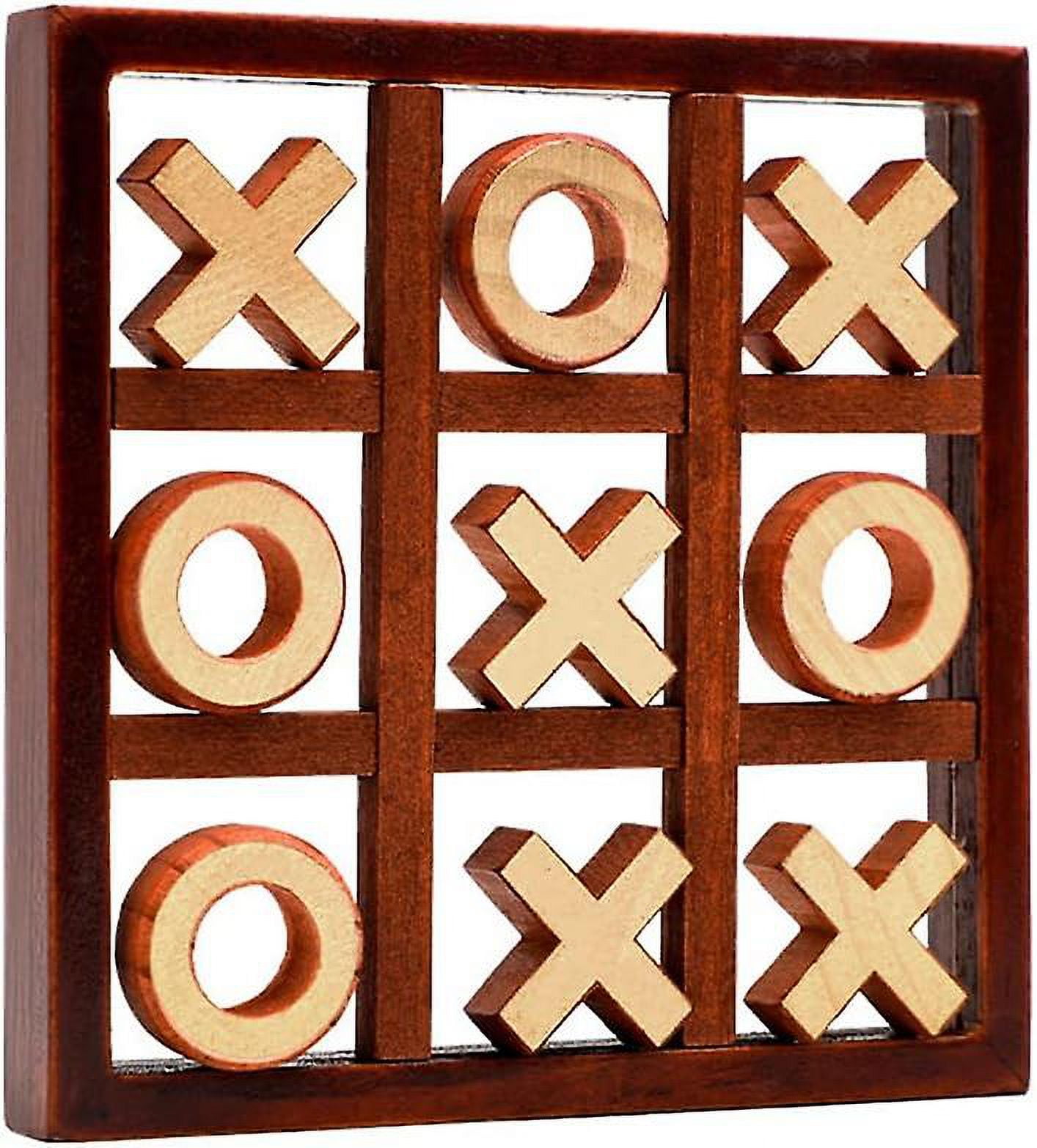 Juego de tres en raya de madera, juego de viaje, juego de mesa tres en ...