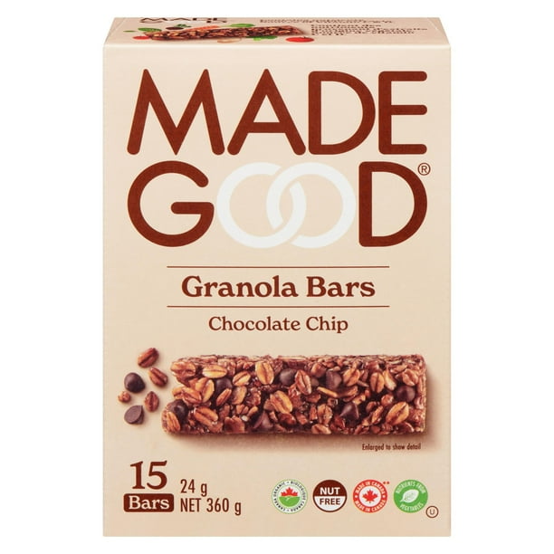 Made Good Chocolate Chip Granola Bars, MG Chocolate Chip Granola Bars VP - Walmart.ca