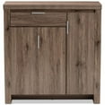 Baxton Studio Laverne Shoe Cabinet in Oak Brown - Walmart.com