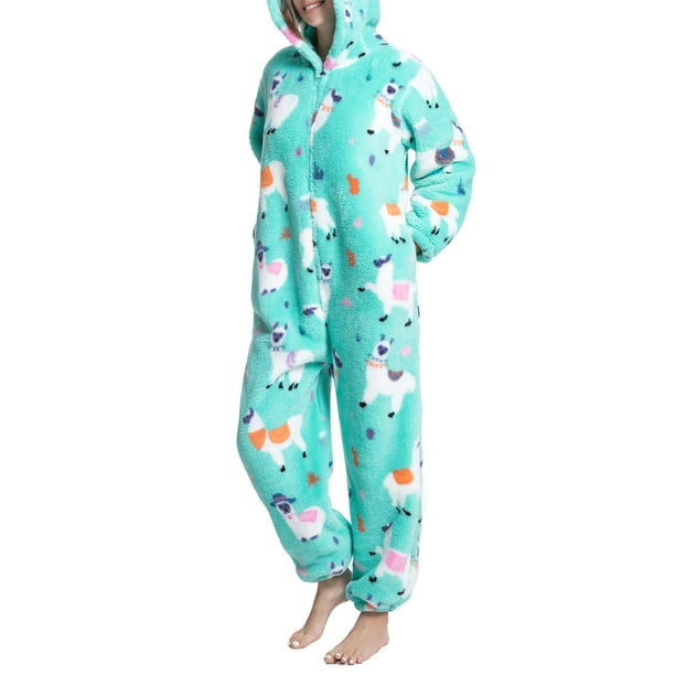 One Piece Pajamas, Soft Polyester Onesie Sleepwear Stylish Cartoon ...