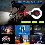 3P Experts 4-in-1 Rechargeable Bicycle LED Light with Speedometer Bell ...
