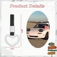 Xotic Tech 2 Pieces JDM Heart Shaped Car Handle Straps, Rear Bumper ...