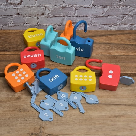 Numbers Cognitive Toy, Locking Toy Bright Color Sturdy Safe Plastic For ...