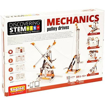 Engino Discovering STEM Mechanics Pulley Drives | 8 Working Models ...