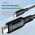 USB4 40Gbps PD240W USB C to USB C Data Cable USB-C to Type-C Cable ...