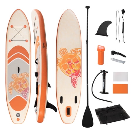 Outsunny Inflatable Paddle Board, Stand Up Paddle Board Adjustable ...