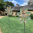 Iron Garden Windmill Decoration – Vintage Metal Flower Style with ...
