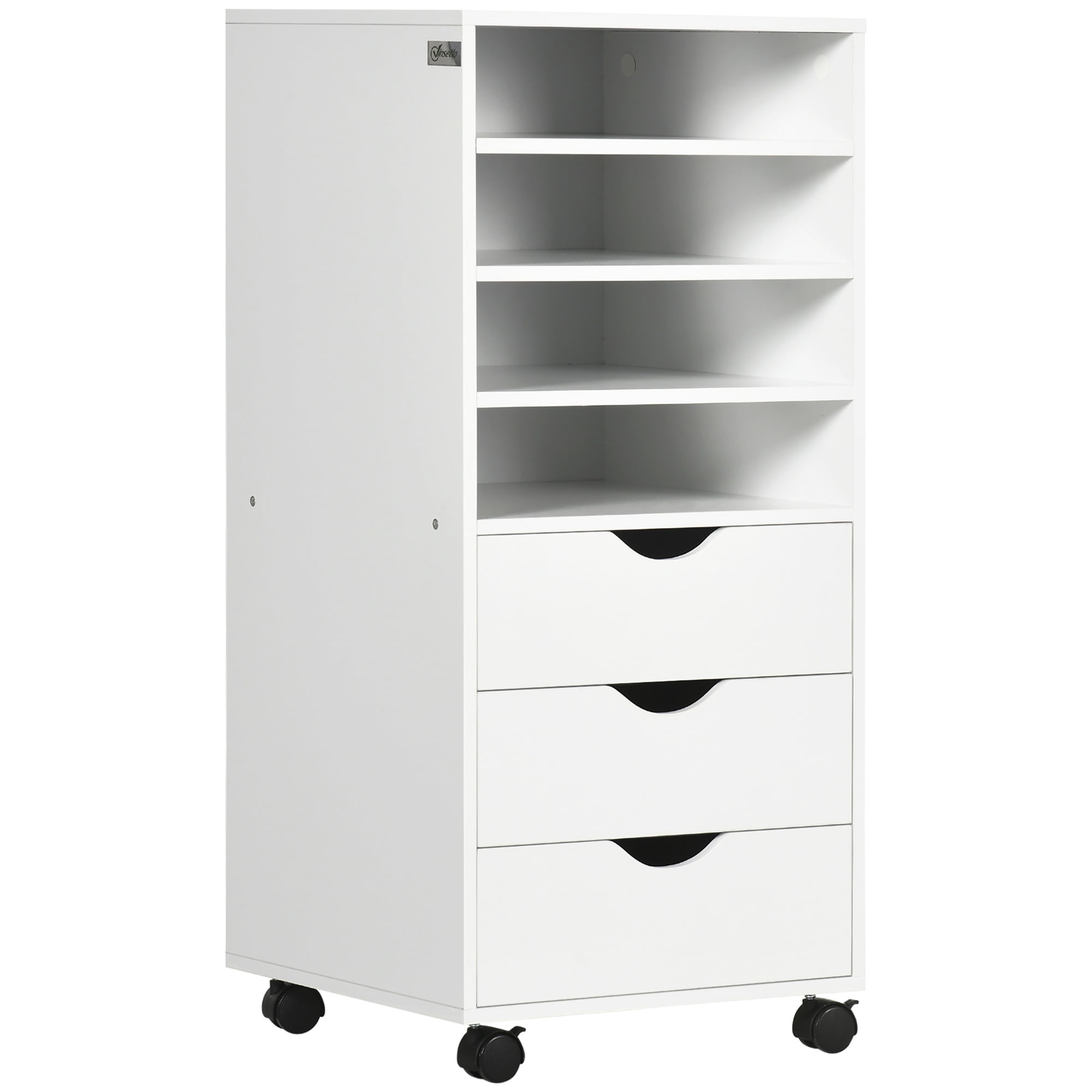 Click here for Vinsetto 3-Drawer Cabinet W/Wheels  White Office S... prices