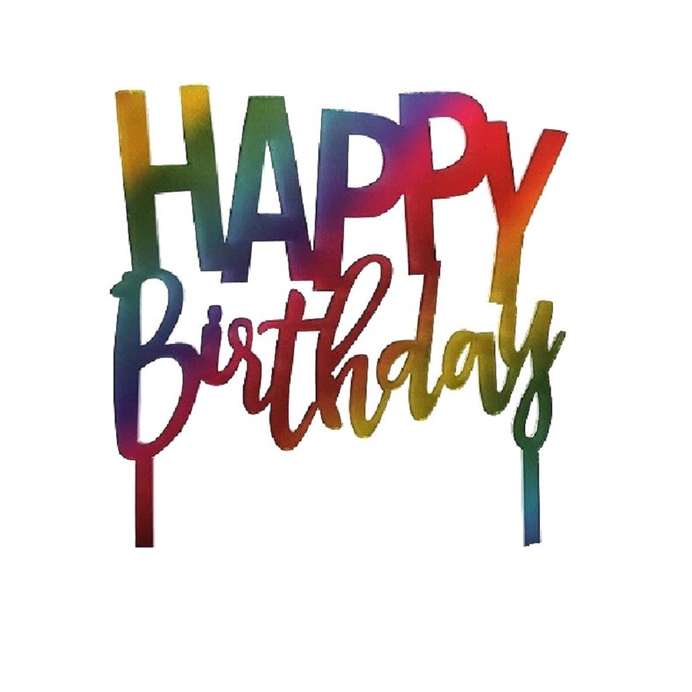 Click here for Fantastikparty Rainbow Acrylic Cake Topper  1 Pc D... prices