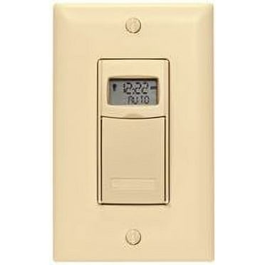 Intermatic EJ600 120 Volt Indoor Digital Astro In-Wall Timer, White ...