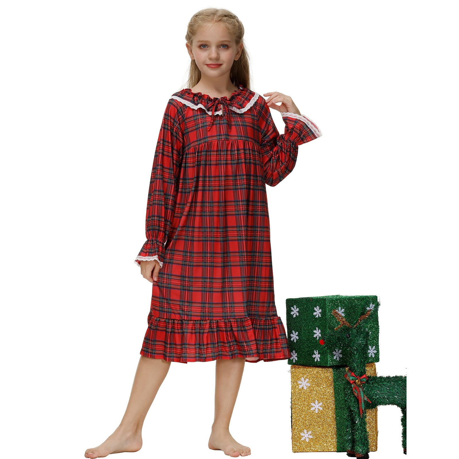 Click here for Zpyeswow Christmas Nightgowns For Girls Autumn And... prices
