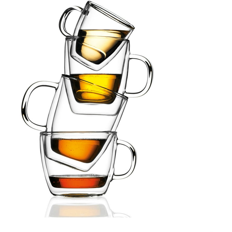 Bodum Bistro Double-Wall Insulated Glass Mug, 15-Ounce, Set, 51% OFF