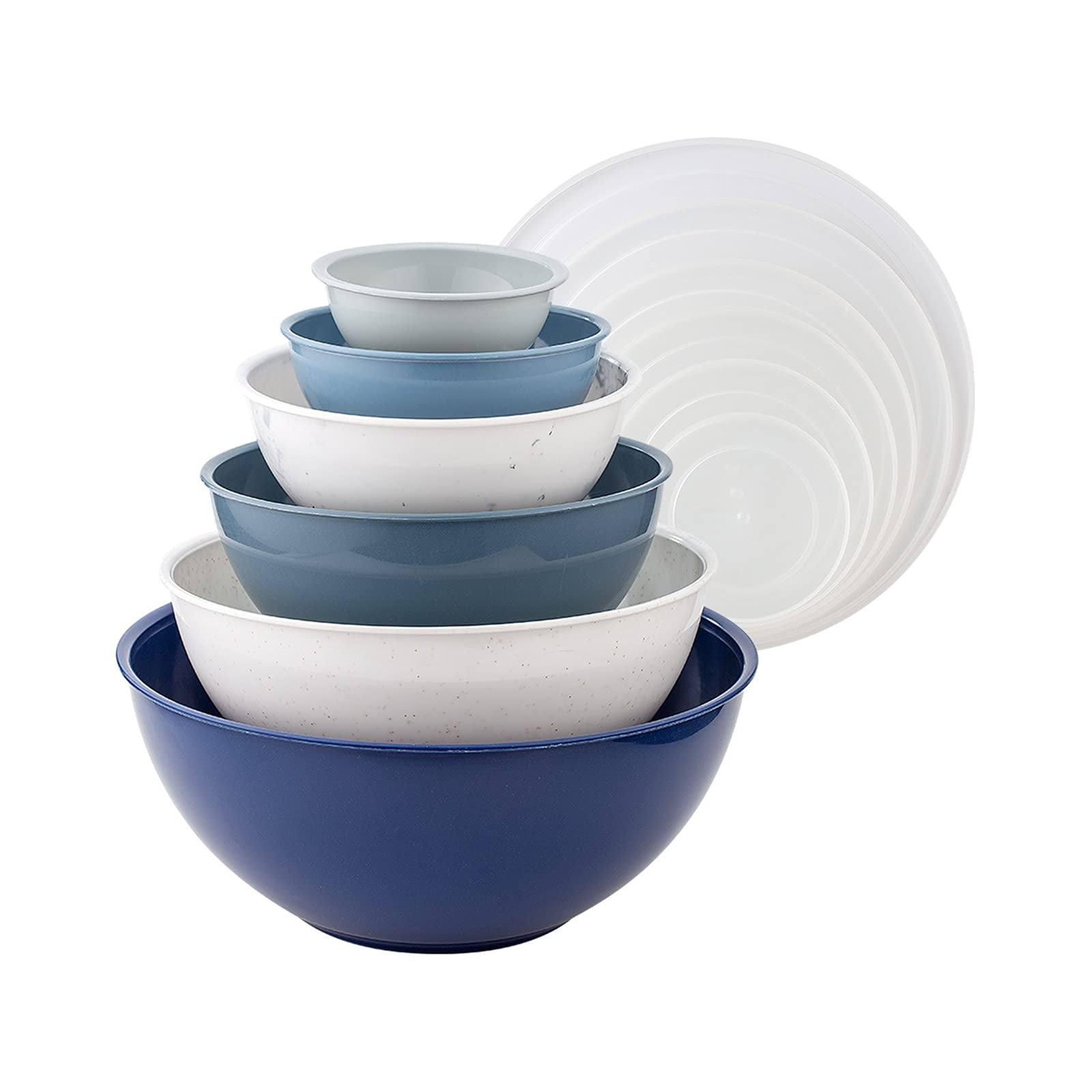 Cook with Color Plastic Mixing Bowls with Lids for Cooking and Baking ...