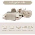 Amberspace, Bed in a Bag Comforter Set, Queen, Beige - Walmart.com