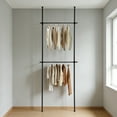 Heavy-Duty Clothes Storage System, Adjustable Coat Rack Closet ...