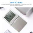 Mini Travel Alarm Clock, Digital LCD Display Desk Foldable Clocks With ...