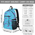 ALAZA Sharks on Blue Pattern School Backpack Travel Laptop Bag College ...