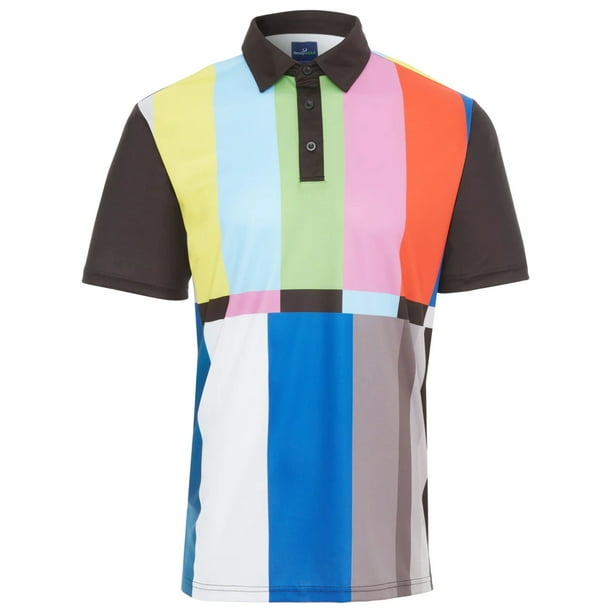 Test Pattern Mens Golf Polo Shirt by ReadyGOLF - Walmart.com