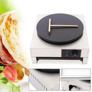 Electric Crepe Maker 16-Inch Pancake Maker Baking Machine Round Crepes ...