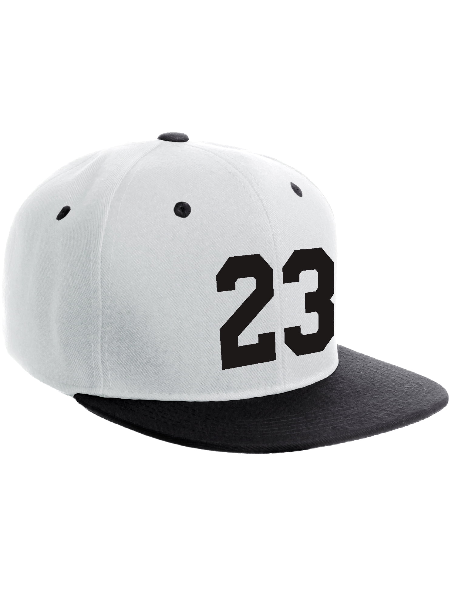 Classic Flat Bill Visor Snapback Hat Custom Color Player Team Numbers ...