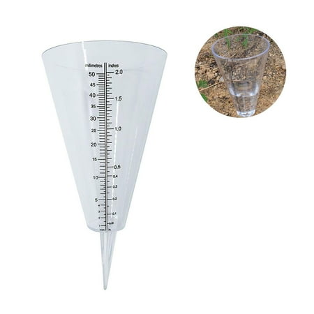 Rain Measuring Cup Transparent Cone Rain Gauge Tapered-shaped Rain ...