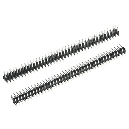 Uxcell Surface Mounted Devices Header Pin Strip 80P 2 Row 2mm Pitch ...