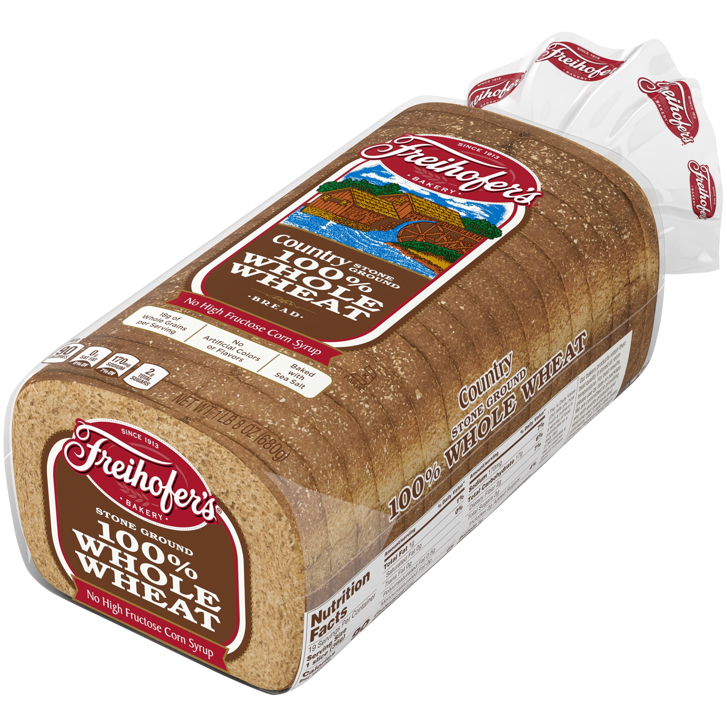Freihofer S 100 Whole Wheat Bread Nutrition Facts | Besto Blog