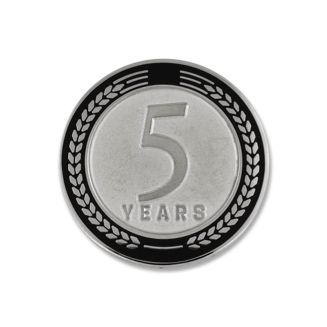 PinMart's 5 Years of Service Award Employee Recognition Gift Lapel Pin ...