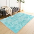 Latepis Light Blue Fur Rug 3x4, Faux Sheepskin Rugs for Living Room ...