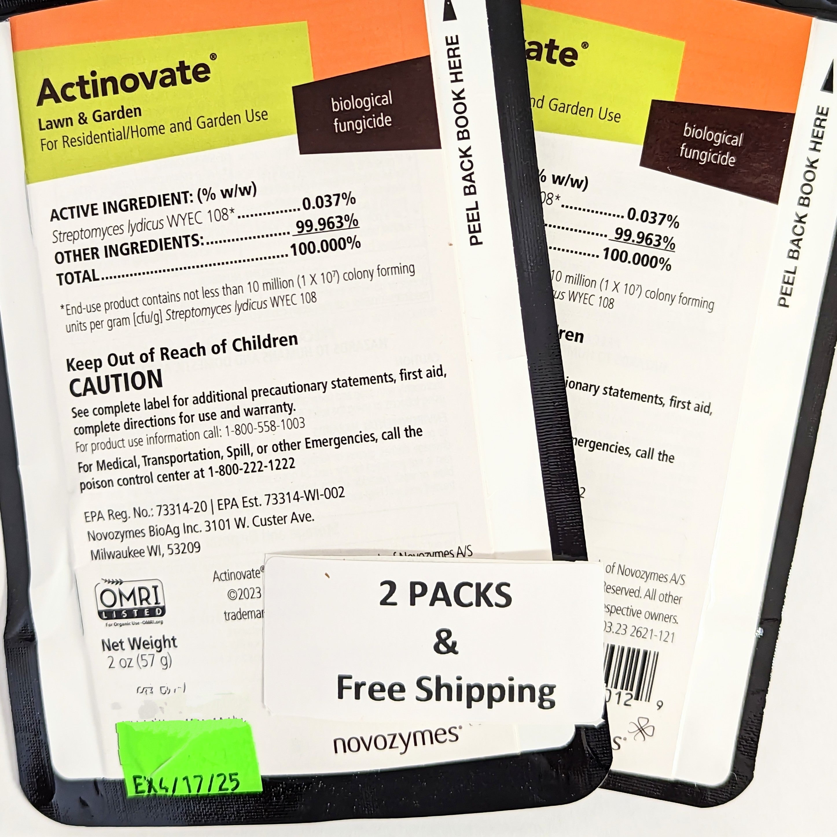 Actinovate Lawn and Garden Biological Fungicide 2 Ounce - Walmart.com