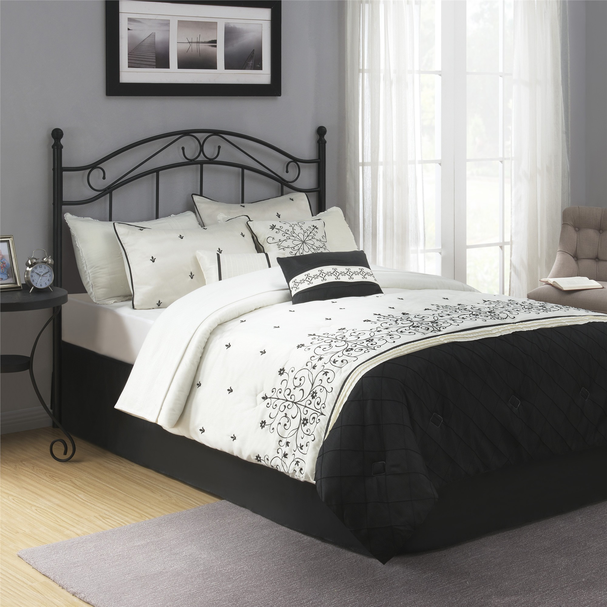 Mainstays Full Queen Metal Headboard Black Walmart Mainstays Full Queen Metal Headboard Black Walmart