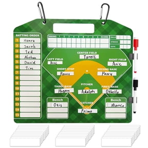 Elite Clipboards Dry Erase Baseball Coaches Clipboard | Double-Sided ...
