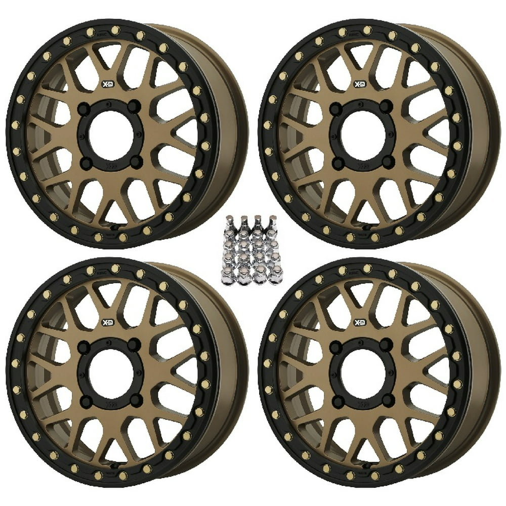 KMC Grenade Beadlock ATV Wheels/Rims (+38mm) Bronze 15" Can-Am ...