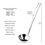 Hvanam Kitchen Soup Ladle 304 Stainless Steel Punch Metal Luminous ...