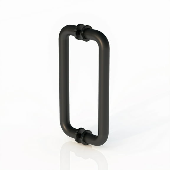 8" Shower Door Handle, Double-Sided Pull Handle with Metal Washer, Back ...