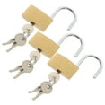 MANLINGDA 3pcs Garage Locks Keyed Padlock Fence Locks Copper Padlock ...