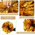 Ultrafun 12Pcs Cheerleading Pom Poms with Finger Holes Metallic Foil ...