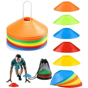 QUSENLON 10 Pcs/Set Soccer Disc Cones Practical Mark Disk Soccer Cones Training Accessories for ...